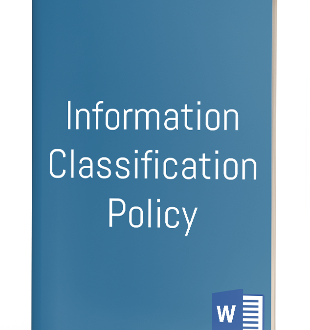 information classification policy template | IT Procedure Template