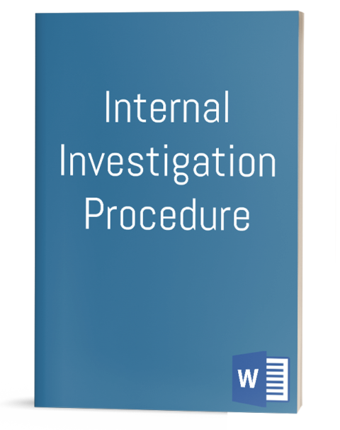 Internal Investigation Procedure | IT Procedure Template