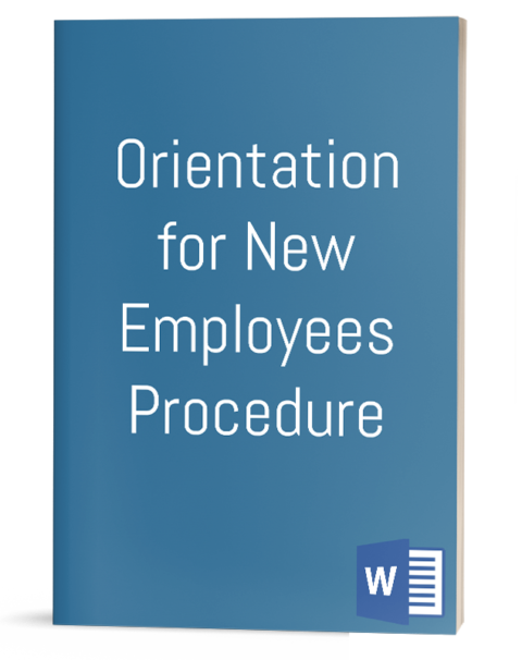 Orientation for New Employees Procedure | IT Procedure Template