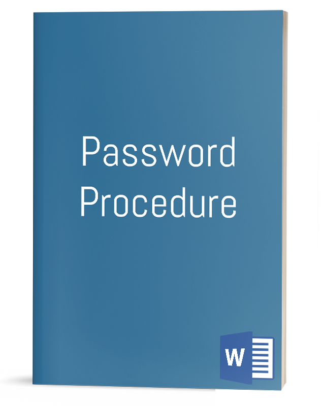 Password Procedure | IT Procedure Template