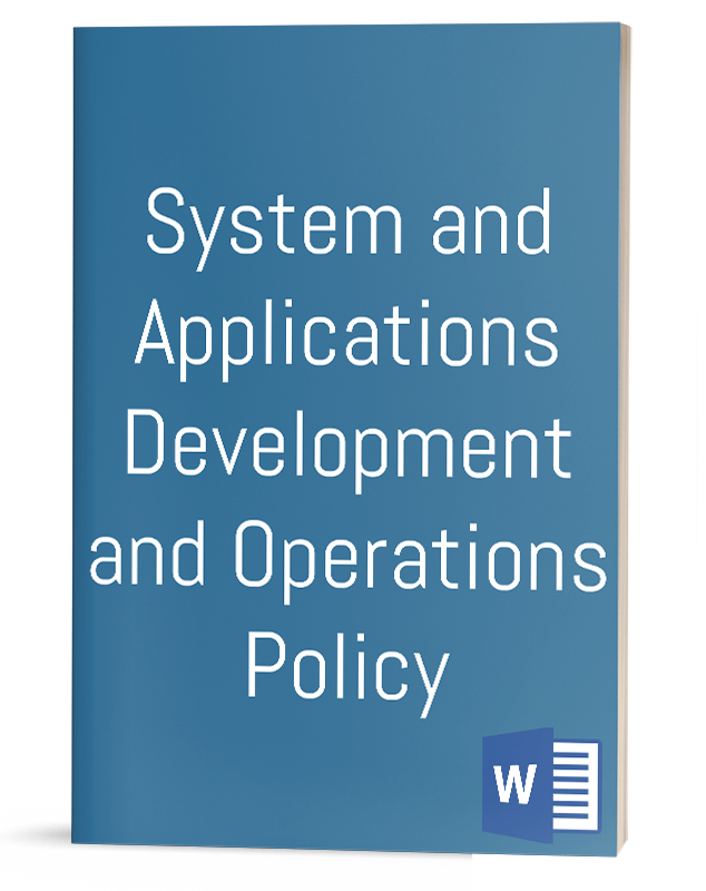 Systems & Applications Development and Operations Policy | IT Procedure ...